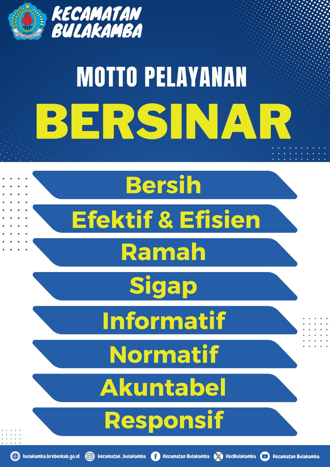 Motto Pelayanan – Kecamatan Bulakamba